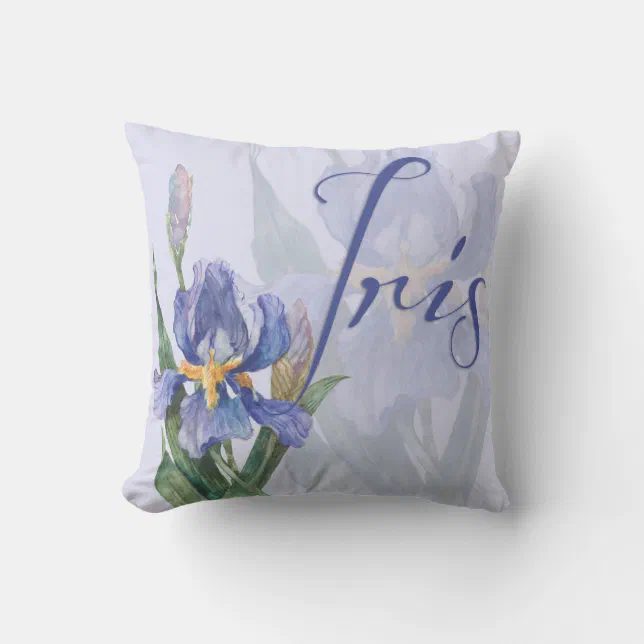 Iris Pillow | Zazzle