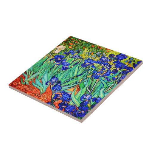 Irises by Vincent Van Gogh Ceramic Tile | Zazzle