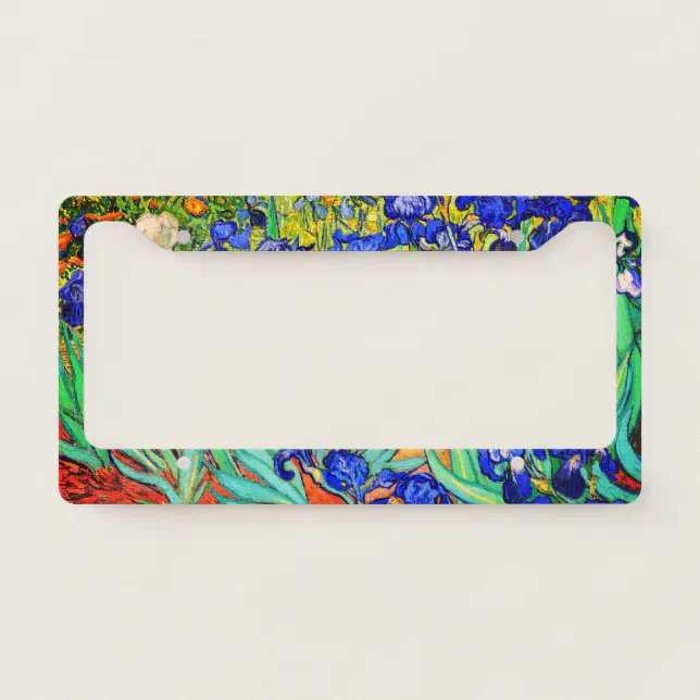 Irises by Vincent Van Gogh License Plate Frame | Zazzle