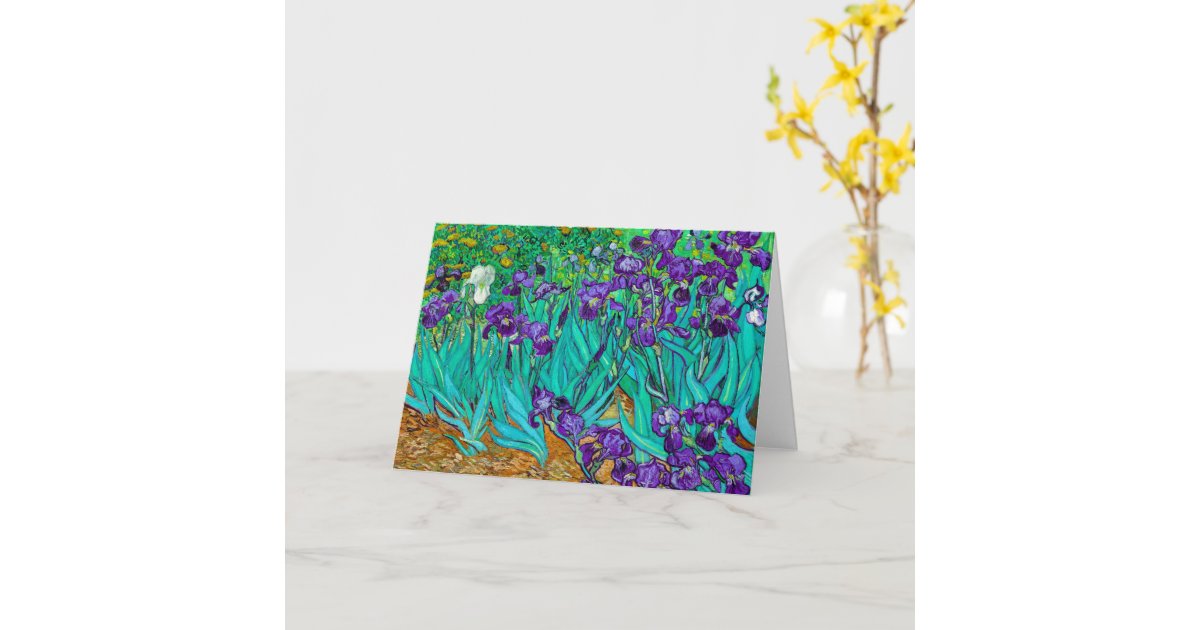 Irises, Vincent van Gogh Card | Zazzle