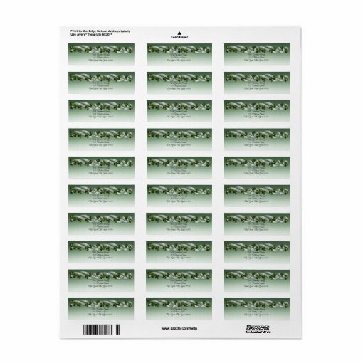 Irish address labels shamrocks and ribbons | Zazzle