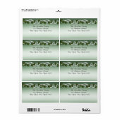 Irish address labels shamrocks and ribbons | Zazzle