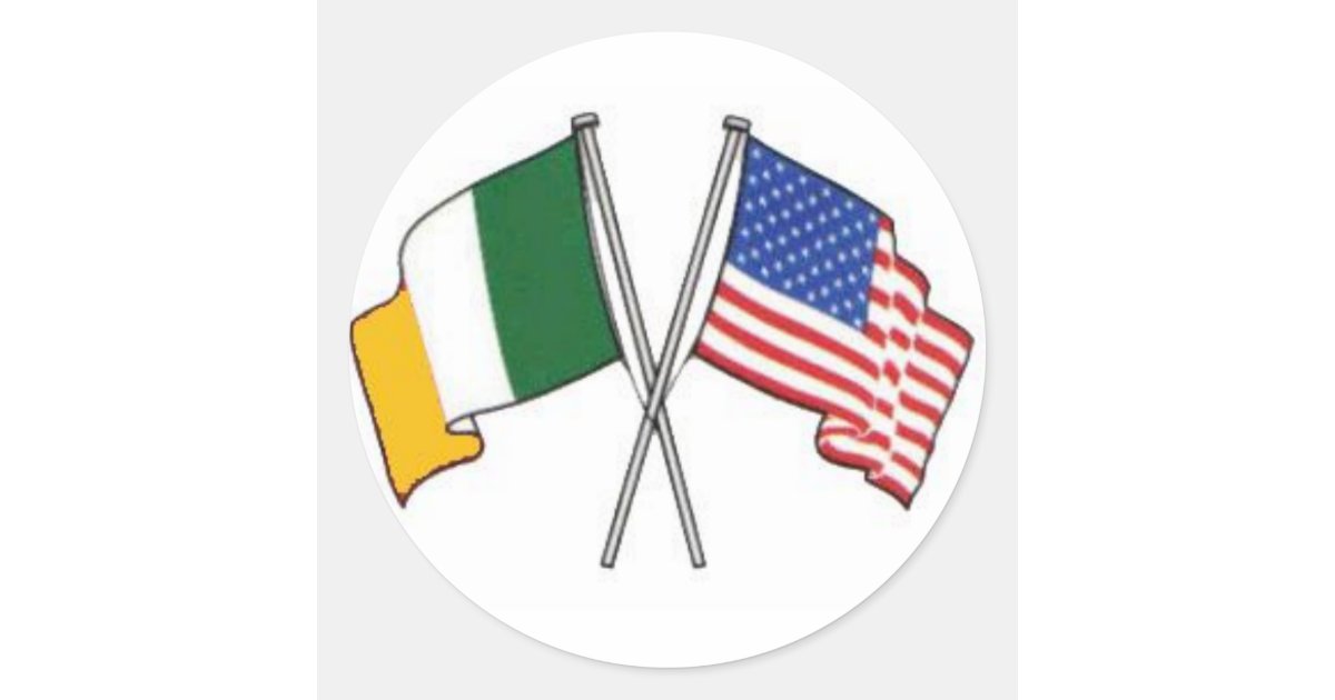 Irish American Sticker | Zazzle
