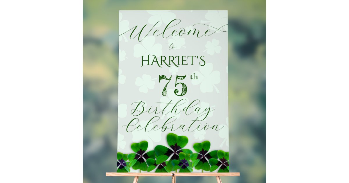 Irish Birthday Party Welcome Acrylic Sign | Zazzle