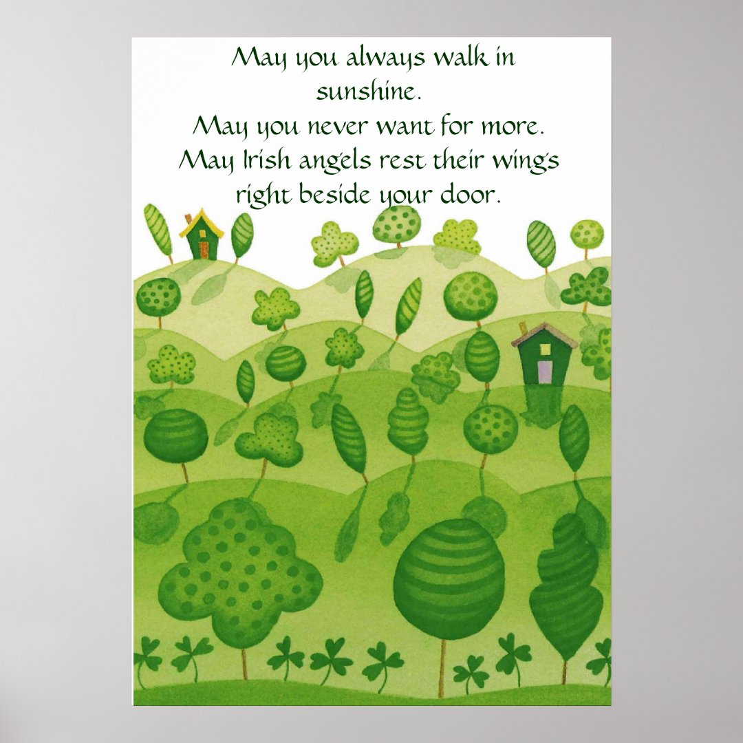 Irish blessing Poster | Zazzle