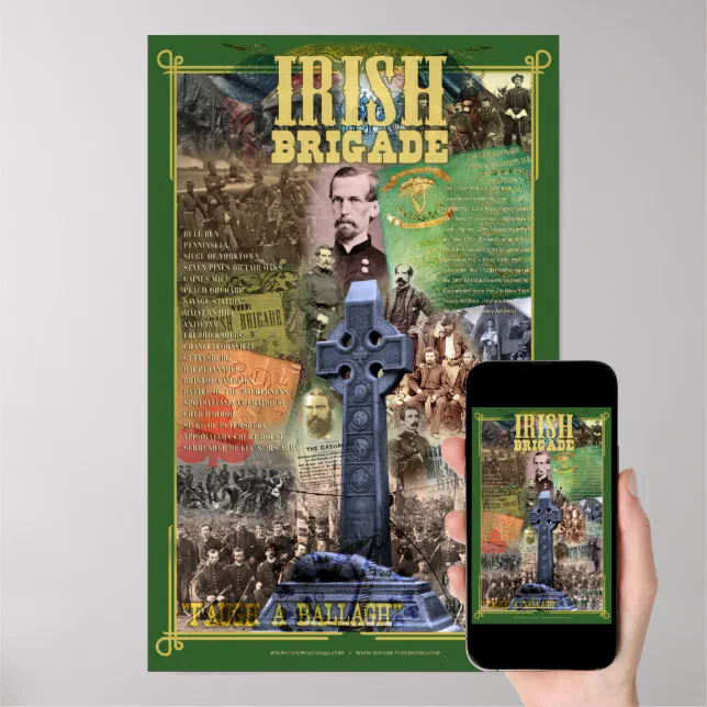 Irish Brigade Civil War 150 Poster | Zazzle