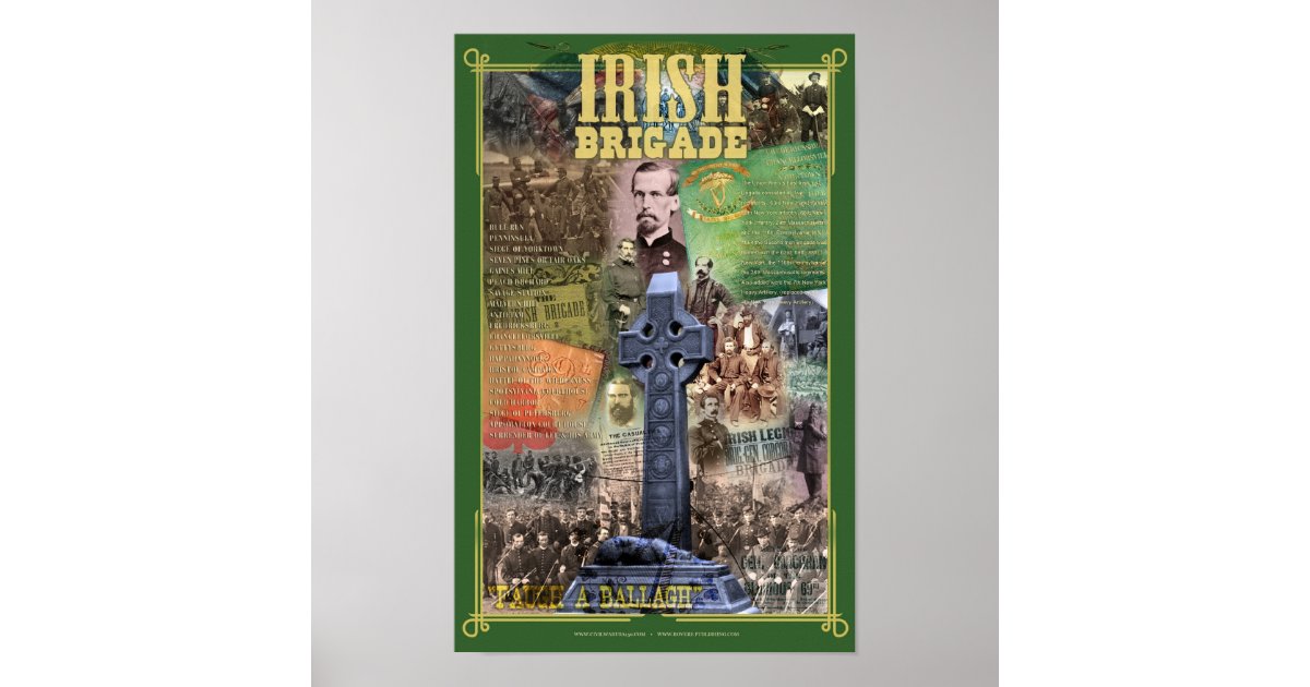 Irish Brigade Civil War 150 Poster | Zazzle
