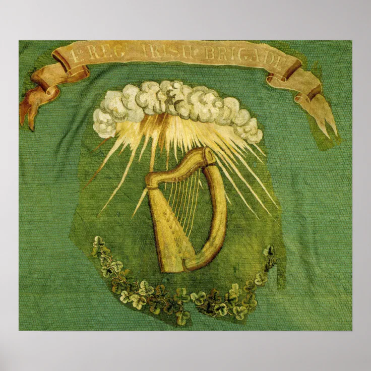 Irish Brigade Flag Poster | Zazzle