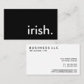 irish. business card | Zazzle
