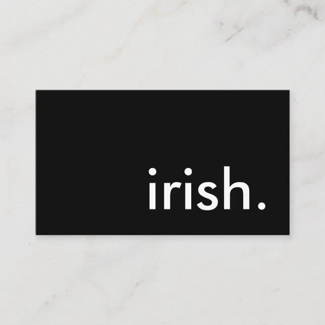 irish. business card | Zazzle