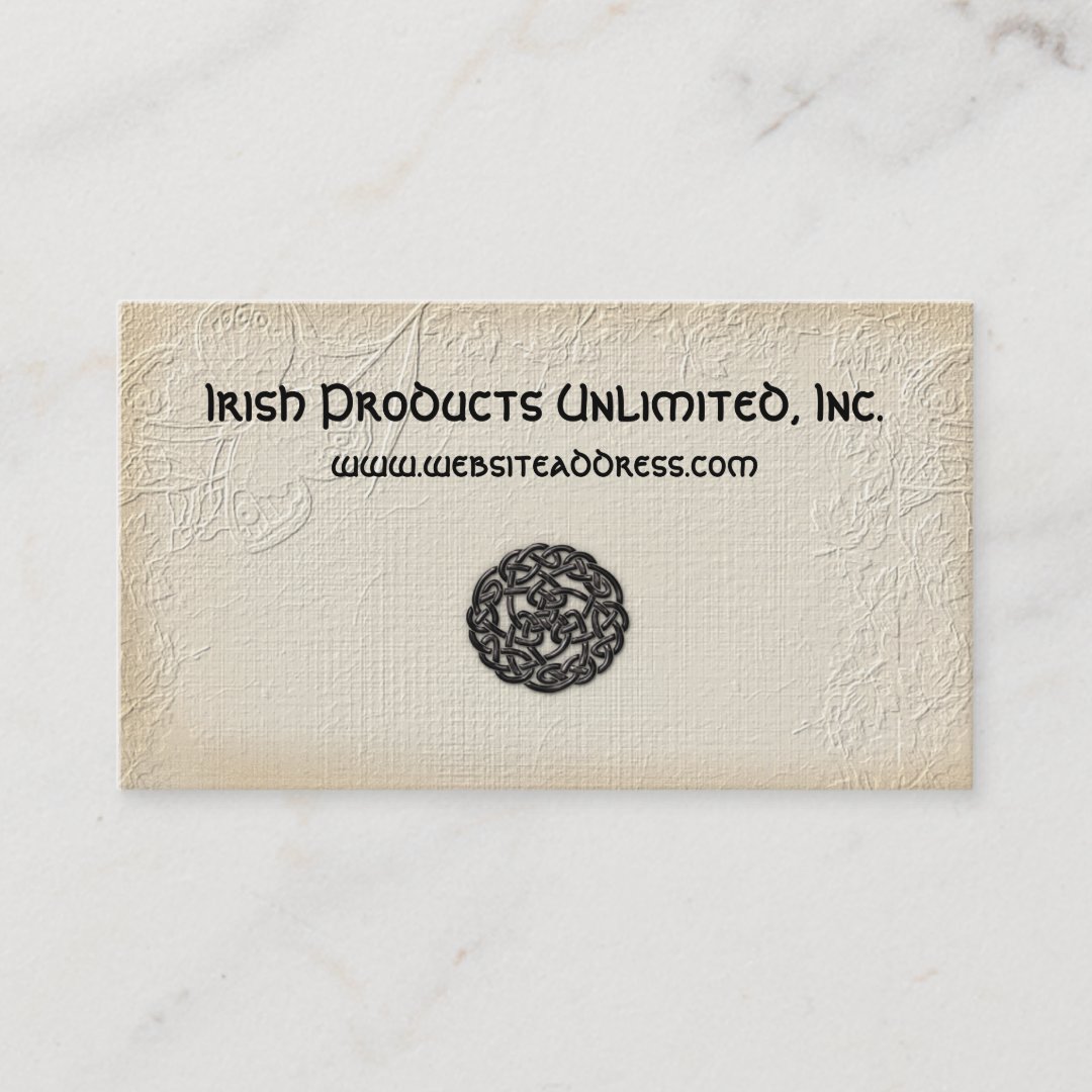 Irish Business Card :: Celtic Symbol & Bar | Zazzle