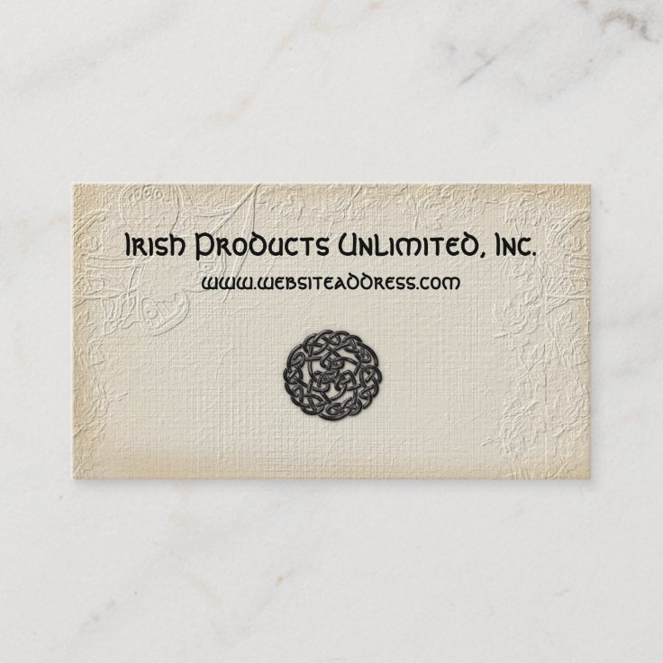 Irish Business Card :: Celtic Symbol & Bar | Zazzle