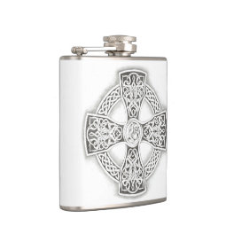 Irish Celtic Cross Flask | Zazzle