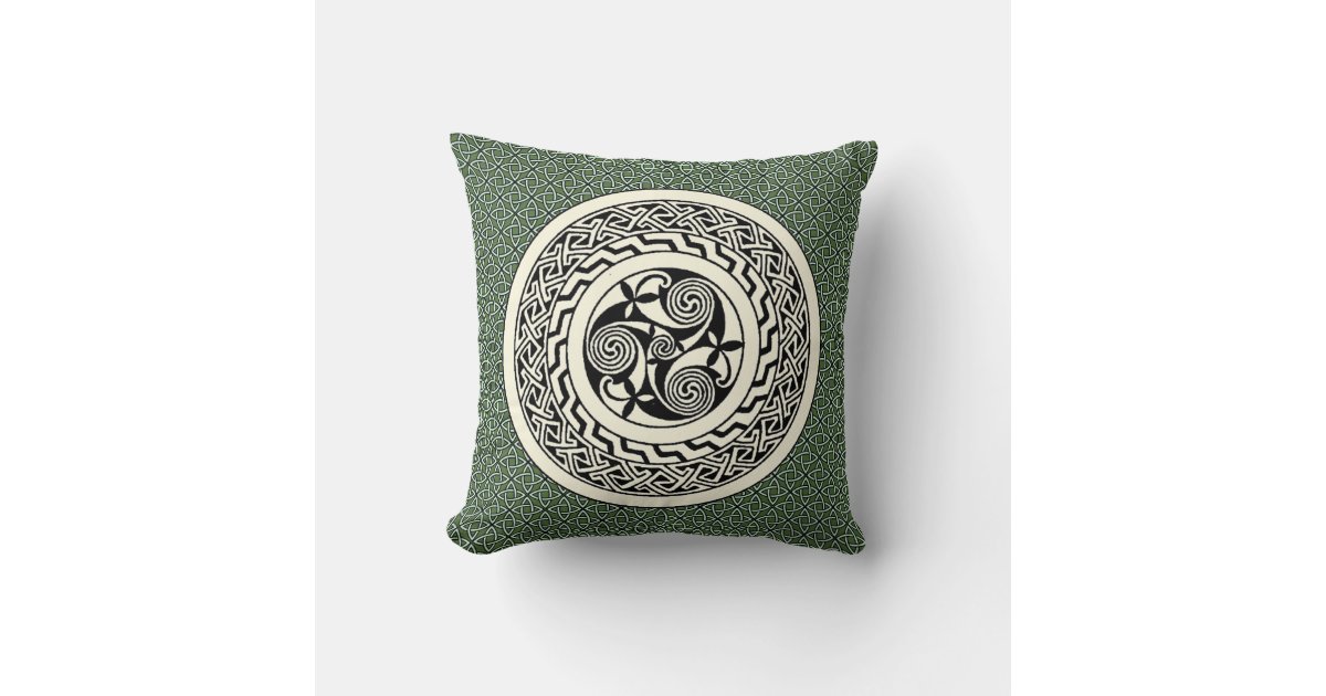 Irish Celtic Knot Reversible Throw Pillow | Zazzle