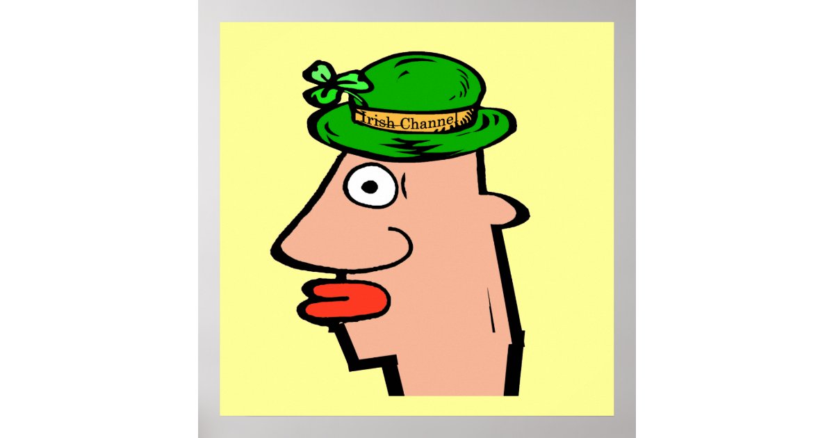 Irish Channel Head Poster | Zazzle