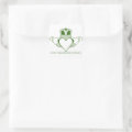 Irish Claddagh symbol square sticker | Zazzle