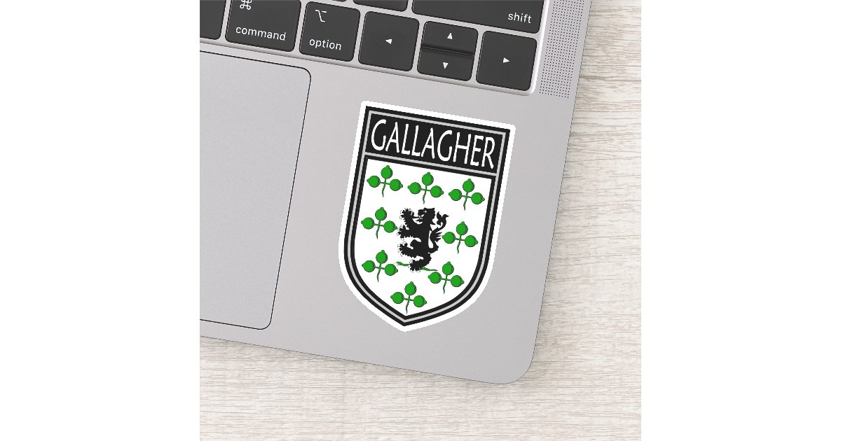 Irish Clan Crest - Gallagher Sticker | Zazzle