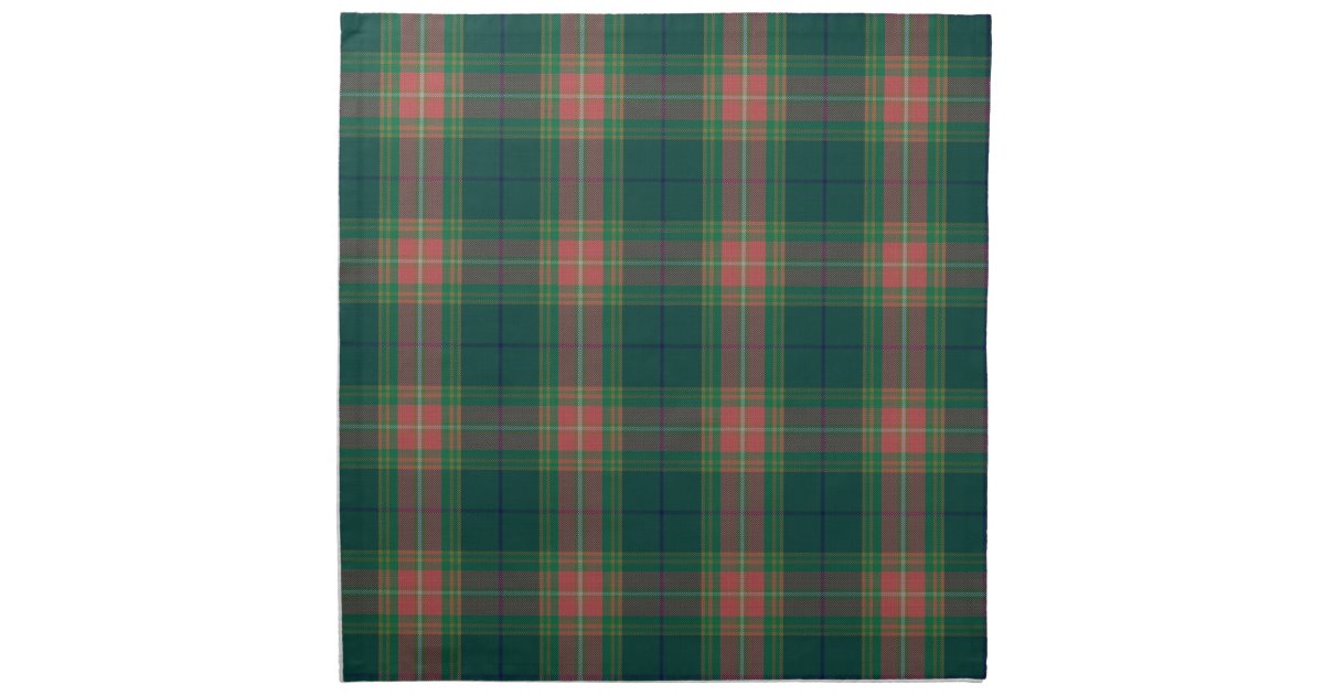 Irish Clan Gallagher Family Tartan Plaid Cloth Napkin | Zazzle