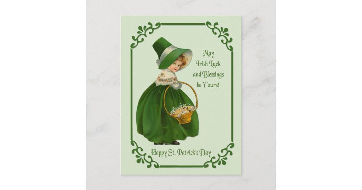Irish Colleen Postcard | Zazzle
