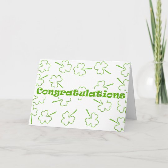 Irish Congratulations Card | Zazzle.com