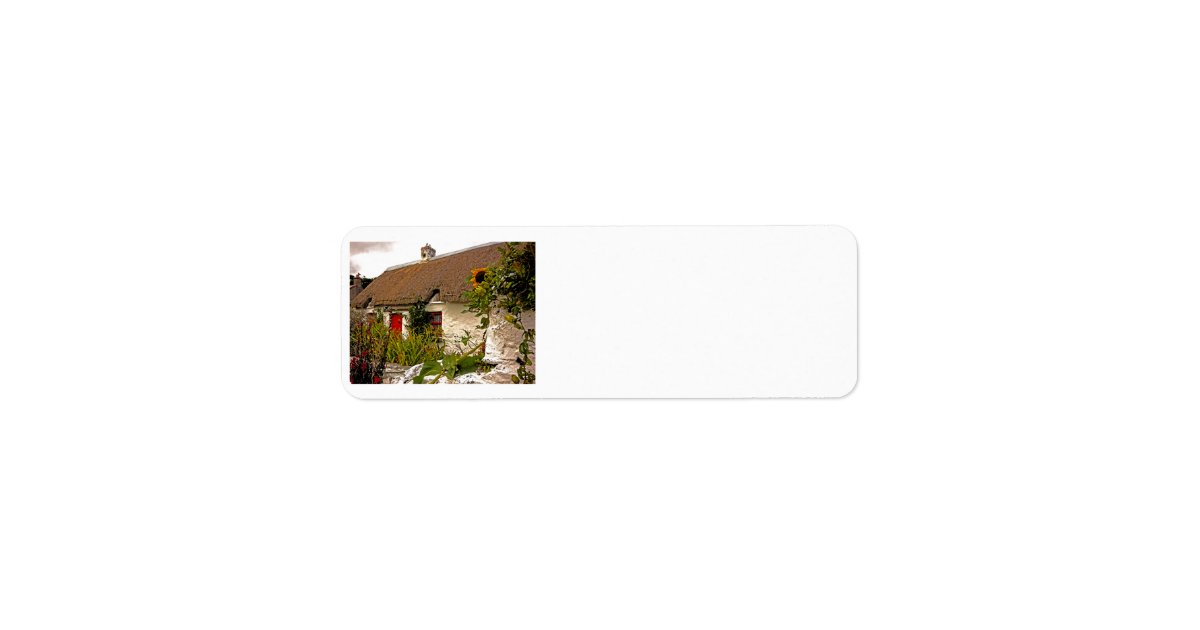 Irish Cottage Return Address Labels | Zazzle