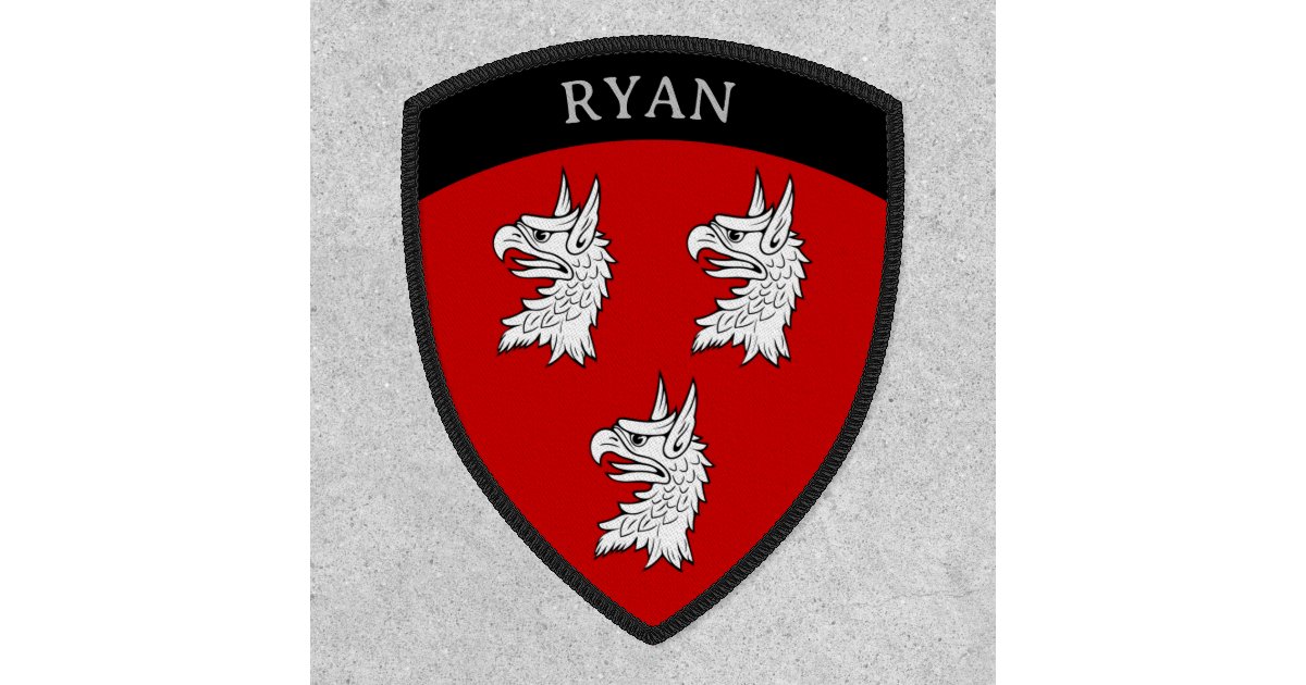 Irish Crest - Ryan [EDIT] - Patch | Zazzle