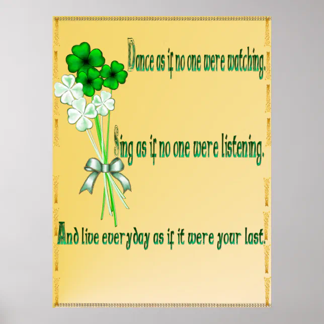 Irish Dance Poster | Zazzle