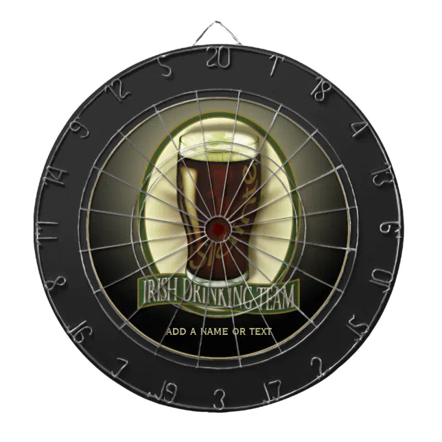 Irish Drinking Team Personalized Dartboard With Darts | Zazzle