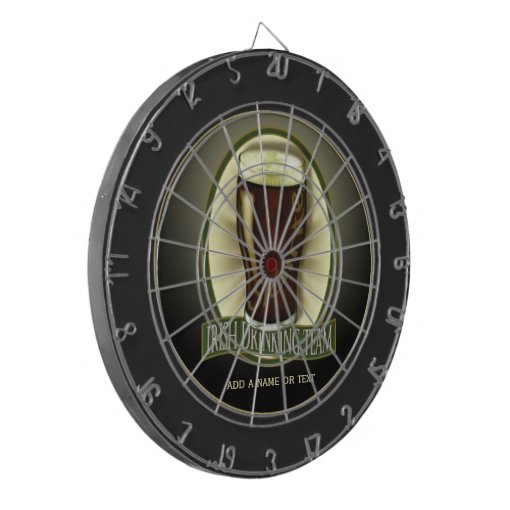 Irish Drinking Team Personalized Dartboard With Darts | Zazzle