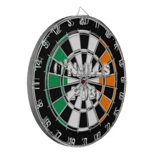 Irish flag dartboard design for pub or man cave | Zazzle