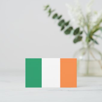Irish Flag, Flag of Republic of Ireland Business Card | Zazzle
