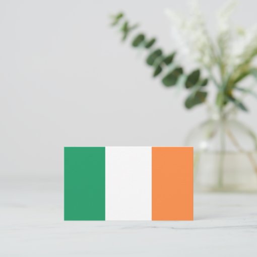 Irish Flag, Flag of Republic of Ireland Business Card | Zazzle