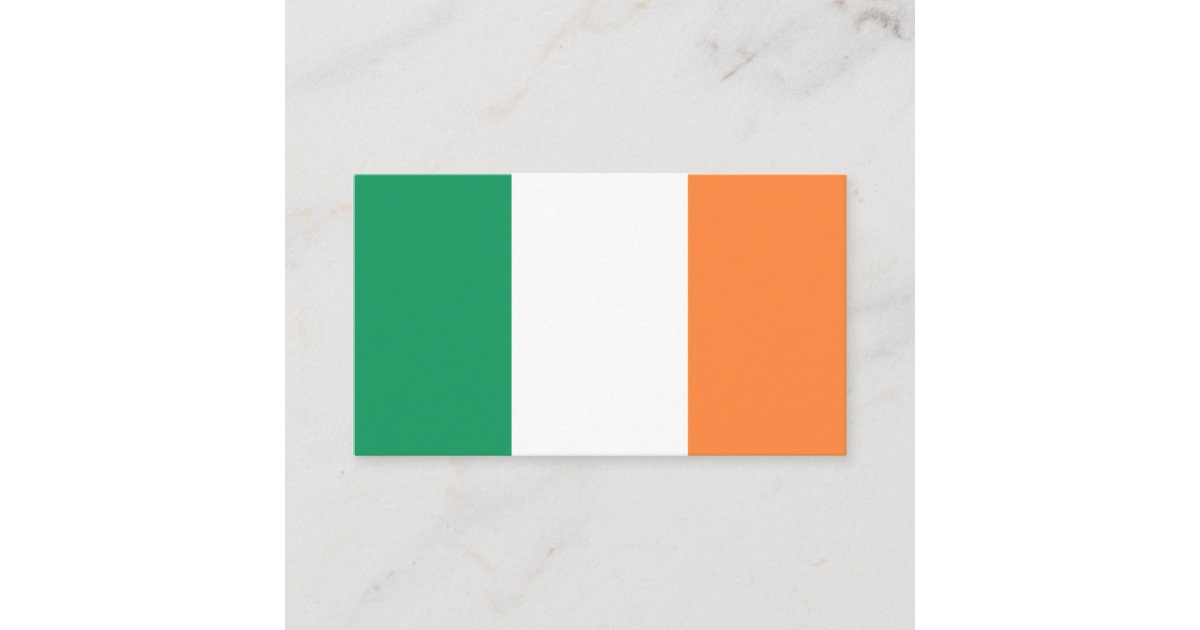 Irish Flag, Flag of Republic of Ireland Business Card | Zazzle