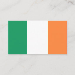 Irish Flag, Flag of Republic of Ireland Business Card | Zazzle