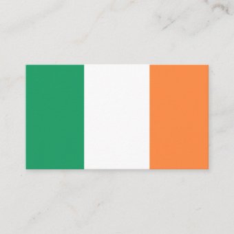 Irish Flag, Flag of Republic of Ireland Business Card | Zazzle