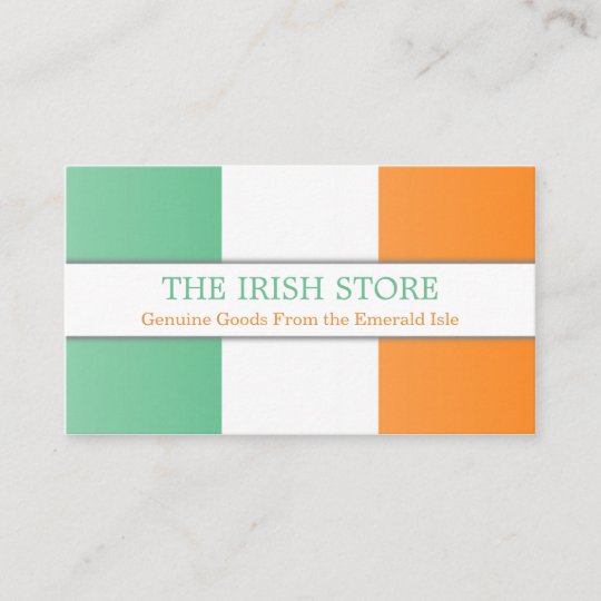 Irish Flag, Fully Customizable Business Card | Zazzle.com