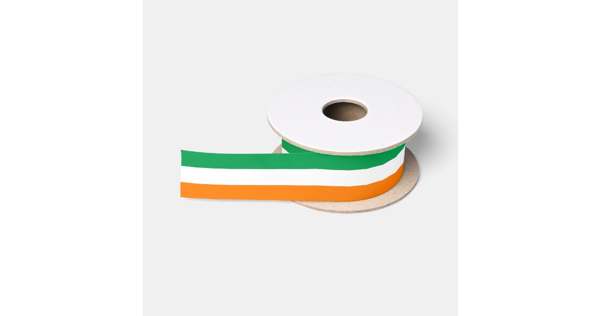 Irish flag gift ribbon for St Patricks Day party | Zazzle