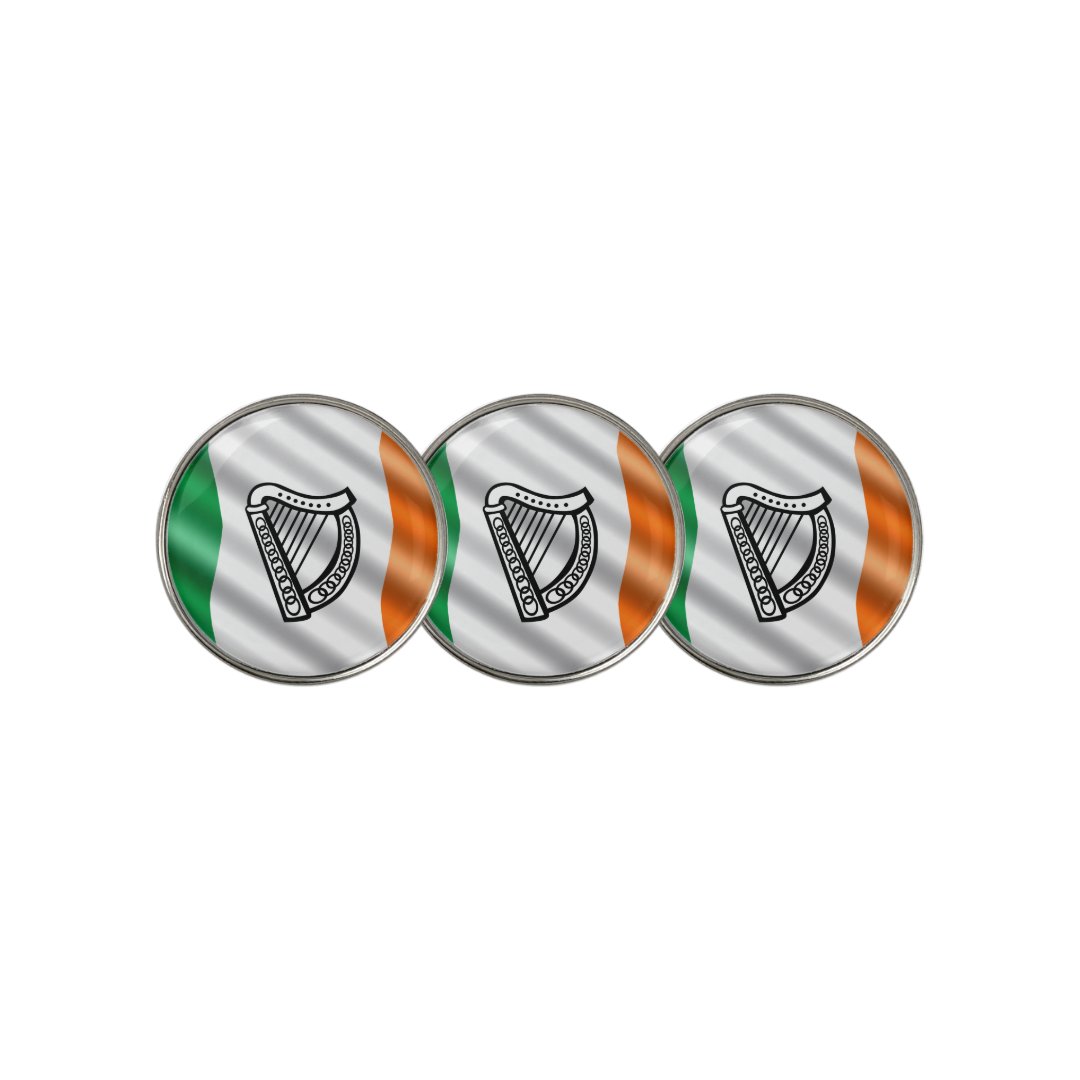 Irish flag golf ball marker | Zazzle