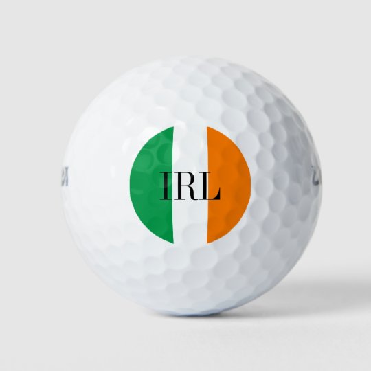 Irish flag golf ball set | IRL Ireland pride | Zazzle.com