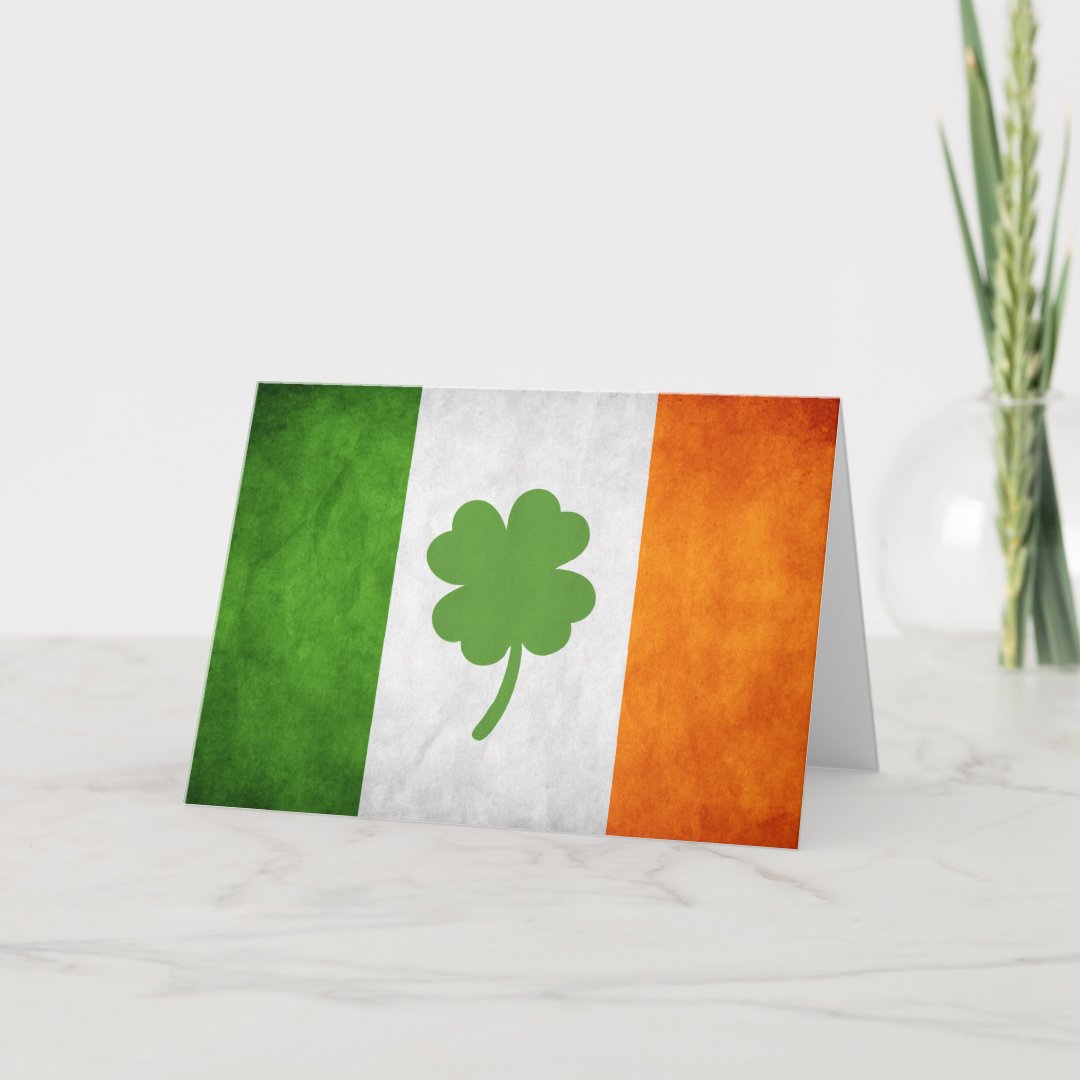 Irish Flag Holiday Card | Zazzle