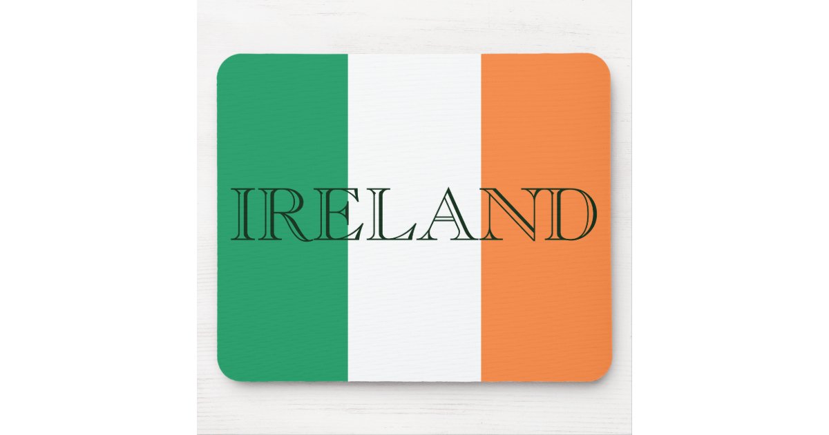 Irish Flag Ireland mpcnt Mouse Pad | Zazzle