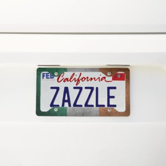 Irish Flag License Plate Frame | Zazzle