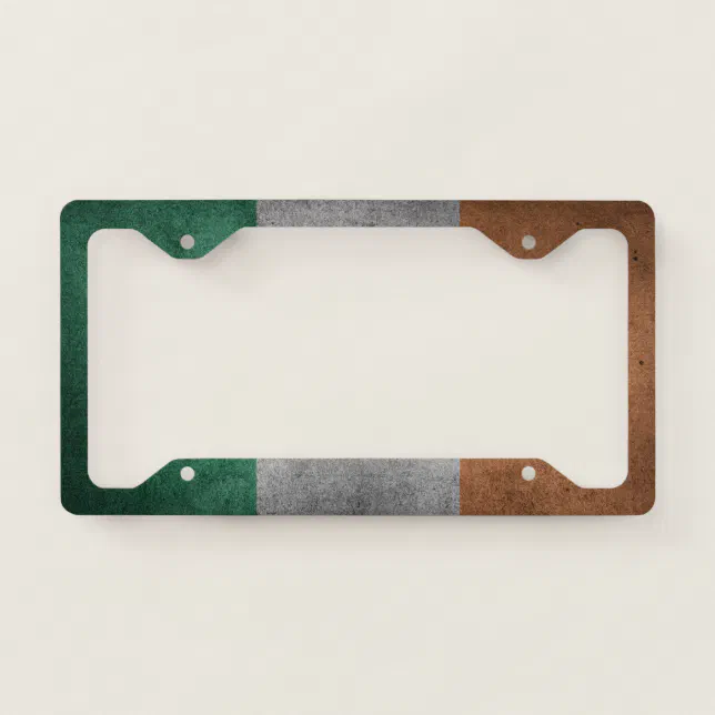 Irish Flag License Plate Frame | Zazzle