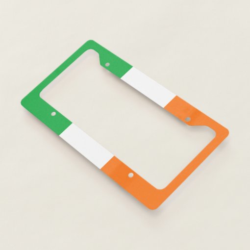 "Irish Flag" License Plate License Plate Frame | Zazzle