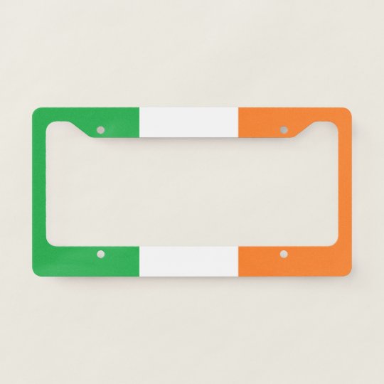 "Irish Flag" License Plate License Plate Frame | Zazzle.com