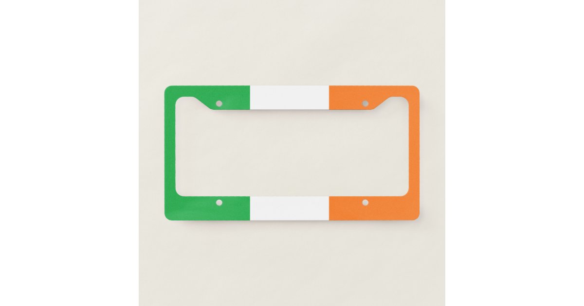 "Irish Flag" License Plate License Plate Frame | Zazzle