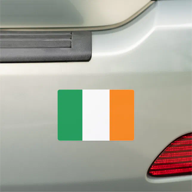 Irish flag of Ireland custom flexible Car Magnet | Zazzle