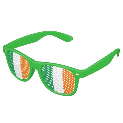Irish Flag - Party Shades! Retro Sunglasses | Zazzle