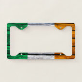 Irish Flag Rustic Wood License Plate Frame | Zazzle
