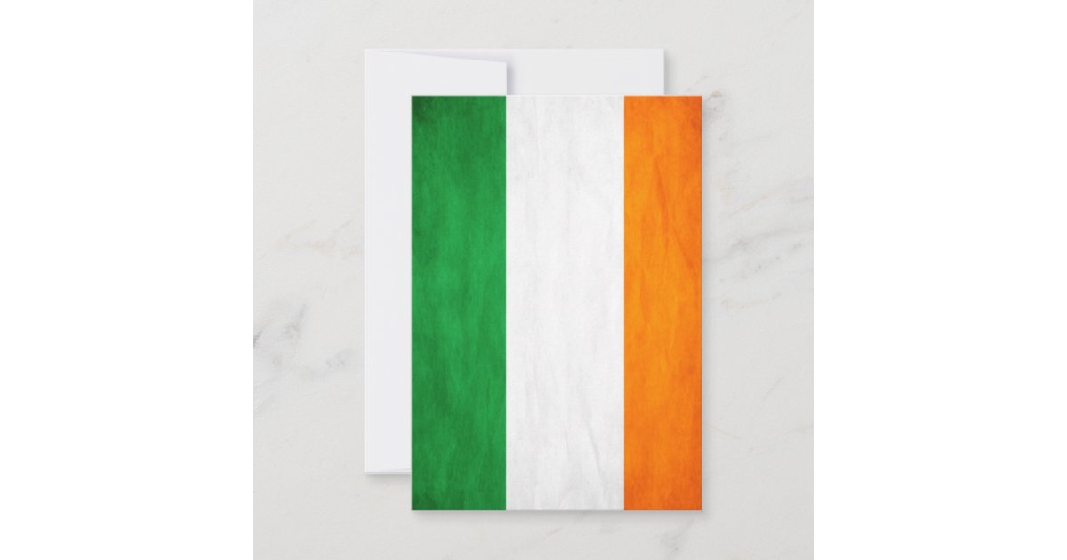 Irish Flag Thank You Card | Zazzle